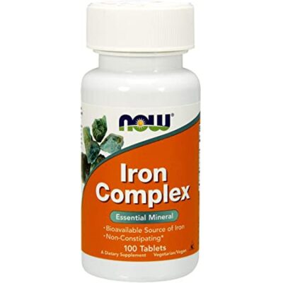 NOW Iron Complex 100 Tabletas ( Hierro) – Súper Suplementos Deportivos