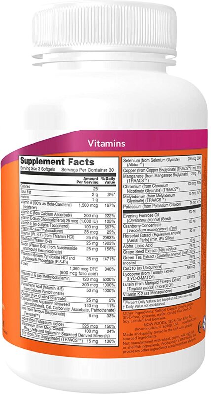 NOW Eve Women´s multivitamínico para mujer 90 cápsulas. – Súper ...