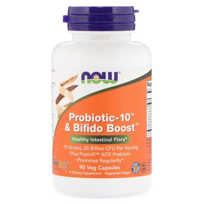 NOW Probiotic-10 & Bifido boost 90 cápsulas vegetales (Probióticos y ...