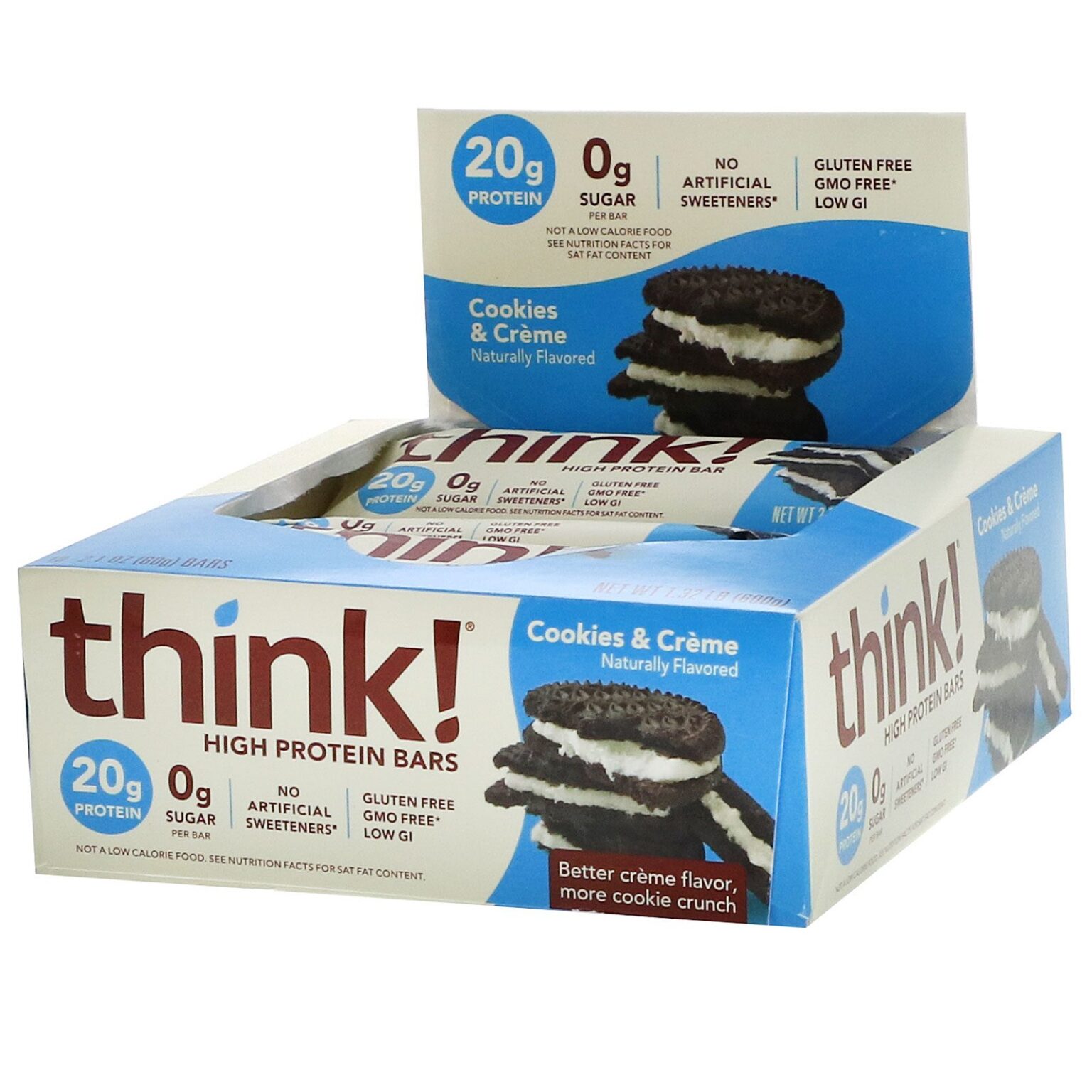 THINK Protein Bar 10/Pack. Barras con proteína – Súper Suplementos ...